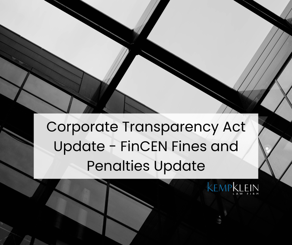 CORPORATE TRANSPARENCY ACT INJUNCTION REINSTATED