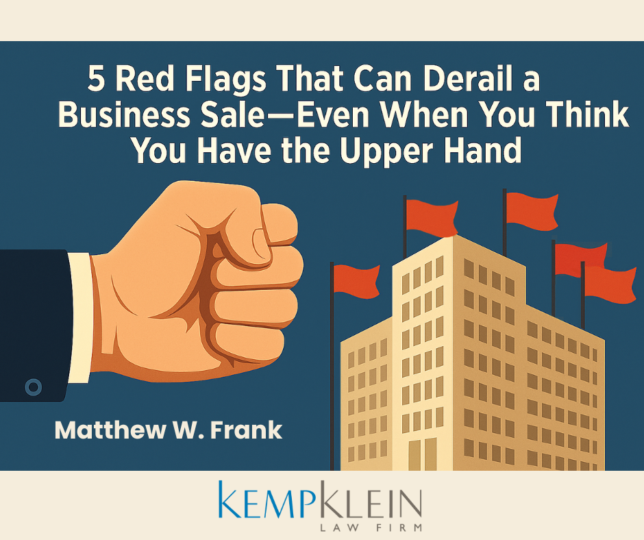 Five Red Flags That Can Derail a Business Sale - Even When You Think ...